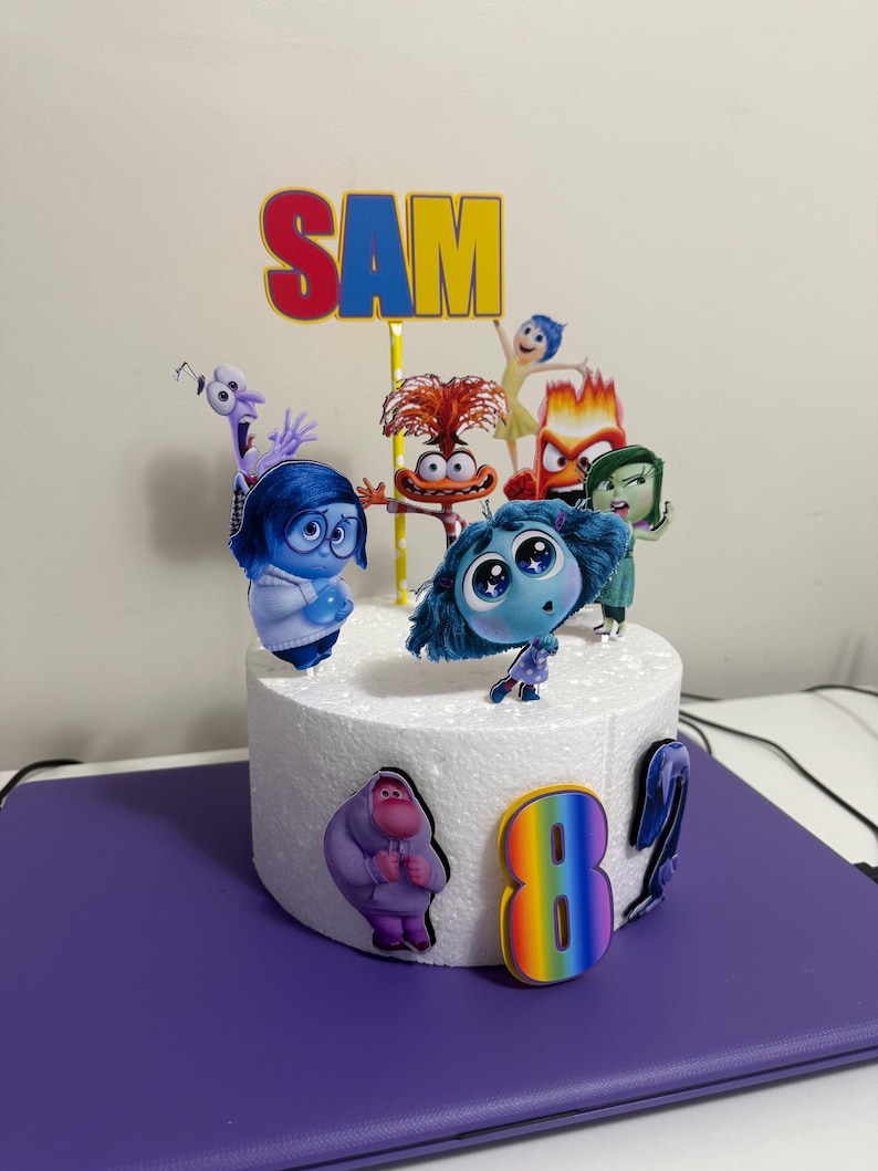Inside Out Cake Topper - Etsy