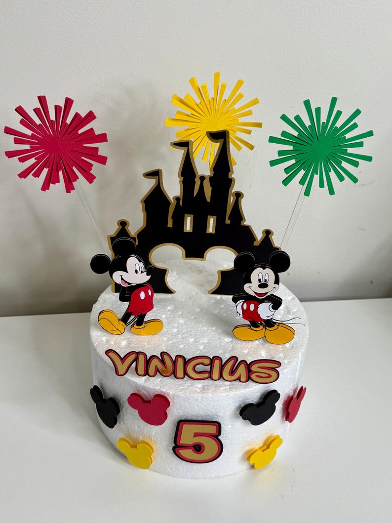 Mickey Mouse Cake Topper - Etsy