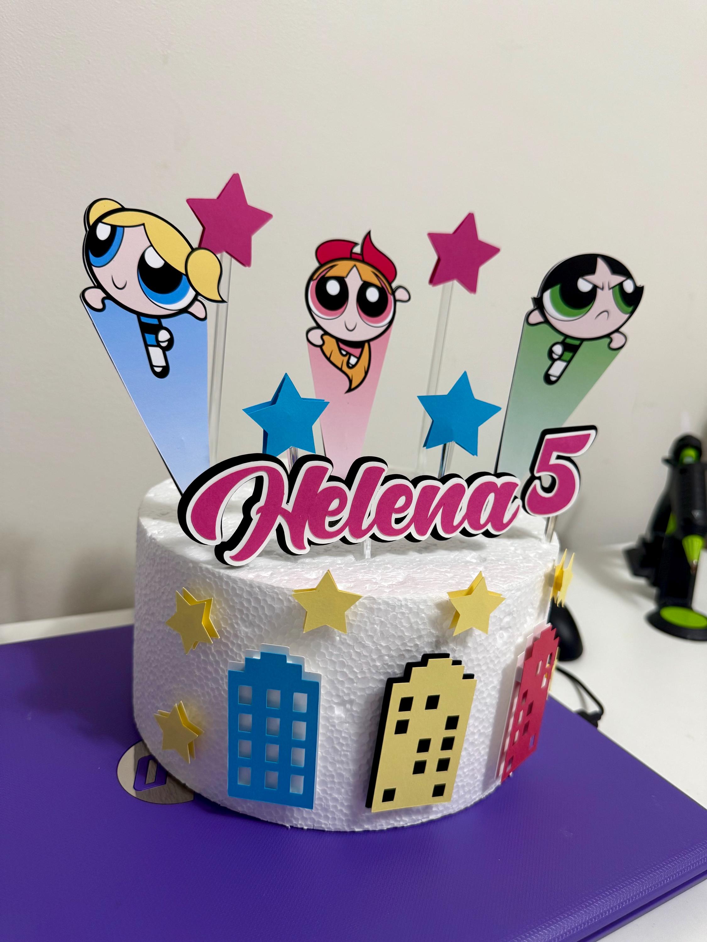 The Power Puff Girls Cake Topper - Power Girls - Etsy