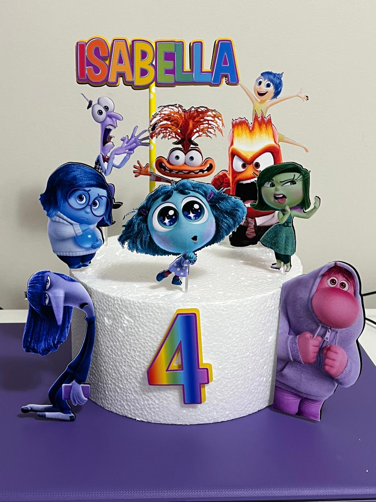 Inside Out Cake Topper - Etsy