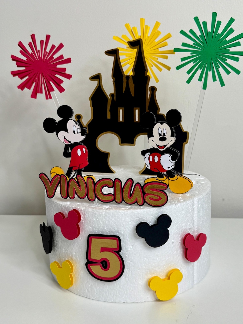 Mickey Mouse Cake Topper - Etsy