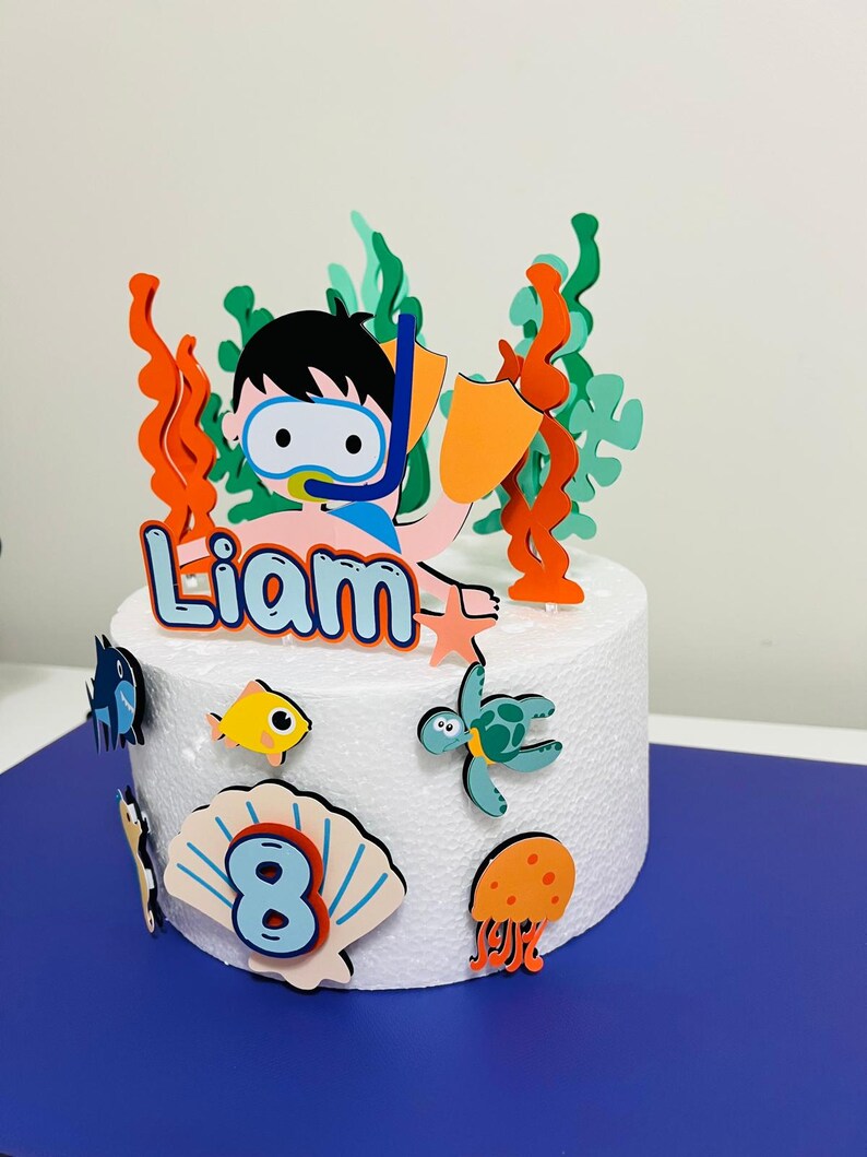 Under the Sea Cake Topper - Etsy