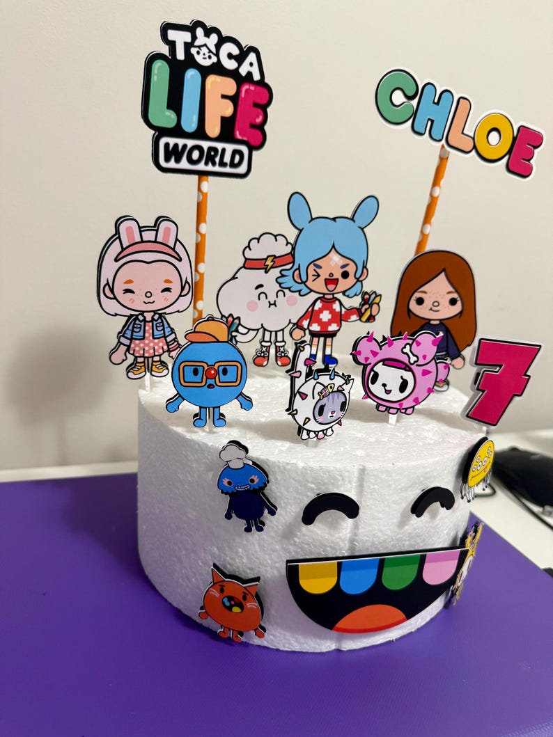 Toca Boca Cake Topper- Toca Life - Etsy