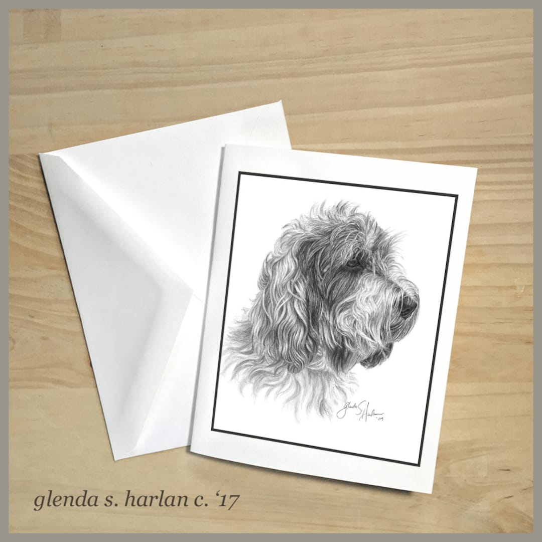 PBGV Dog Note Cards Dog Art Stationary Dog Mom Gift PBGV Lover Gift - Etsy