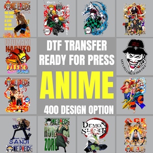 Anime Girl DTF Transfer | Kawaii Anime Boy Iron on Ready to Press ...