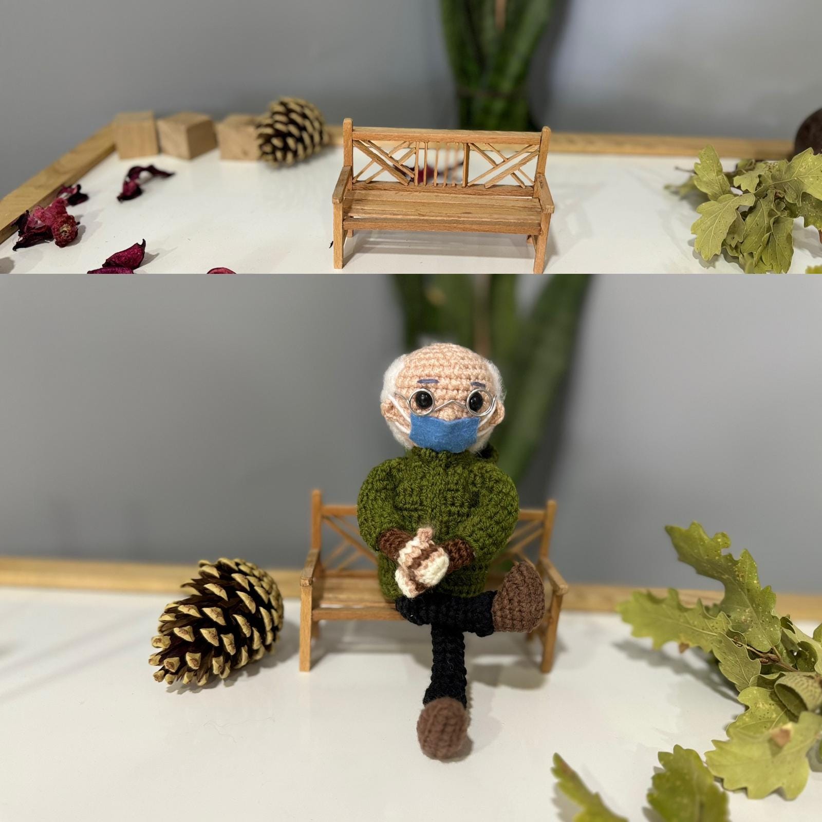 Handmade Wooden Displays for Dolls | Rustic Stands for Crochet Dolls ...