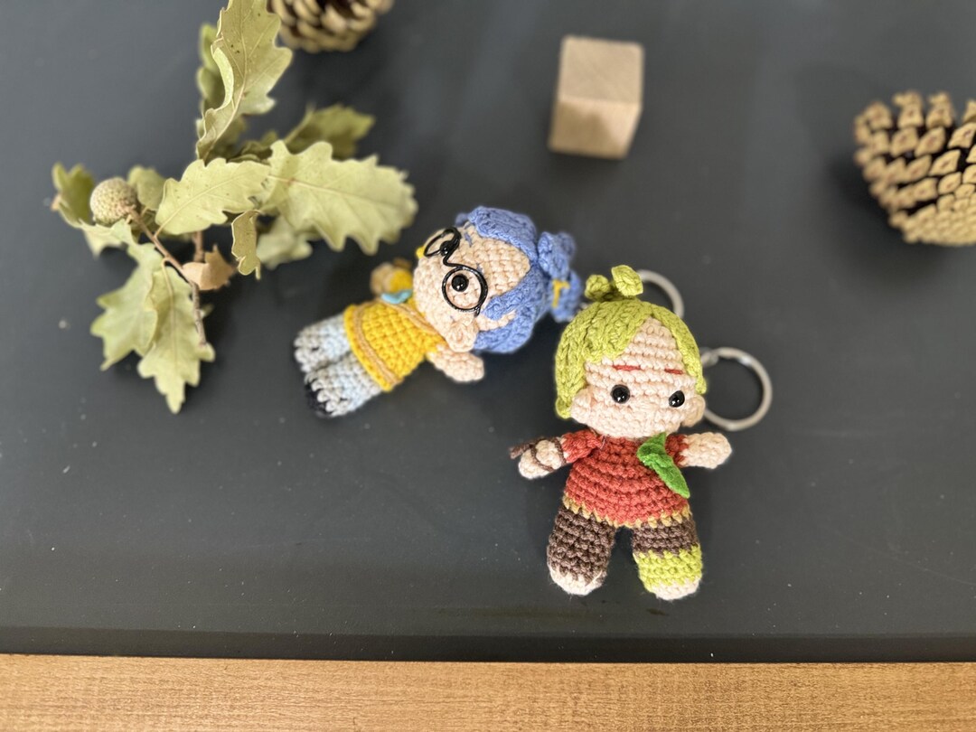 It Takes Two May & Cody Crochet Keychain Set – 4" Handmade Couples Gift, Perfect for Valentine’s ...