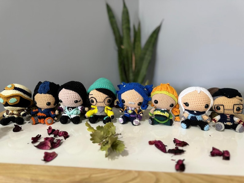 Crochet Valorant Agent Dolls | Neon, Yoru, Phoenix, Skye, Killjoy, Jett ...
