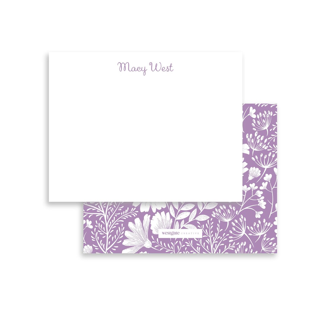 Daisy Boxed Stationery Set | Floral Stationery | Custom Stationery ...