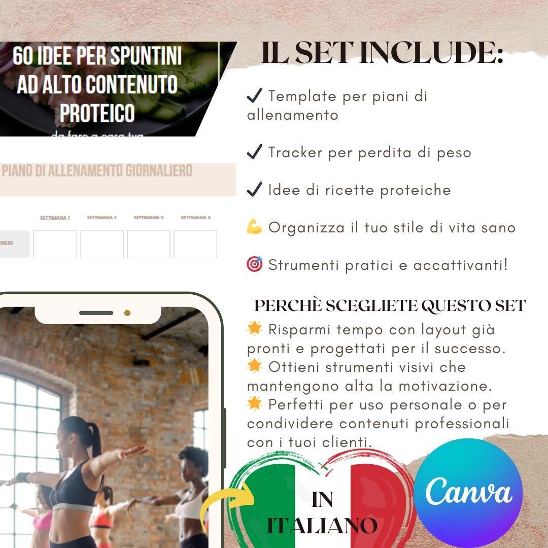 Editable Fitness Templates on Canva - Workout Plans, Protein Recipes ...