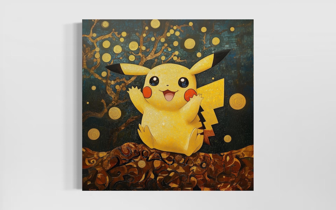 Pikachu Poster, Pokemon Pikachu, Pikachu Painting, Pikachu Wall Art ...
