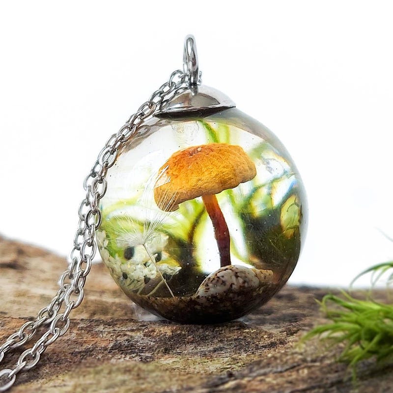 Terrarium Necklace Earrings - Etsy