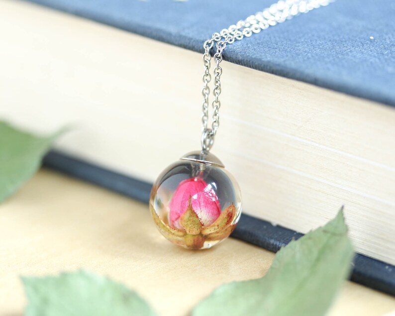 Tiny Rose Flower Pendant Necklace, Special Gift Ideas for Teenage ...