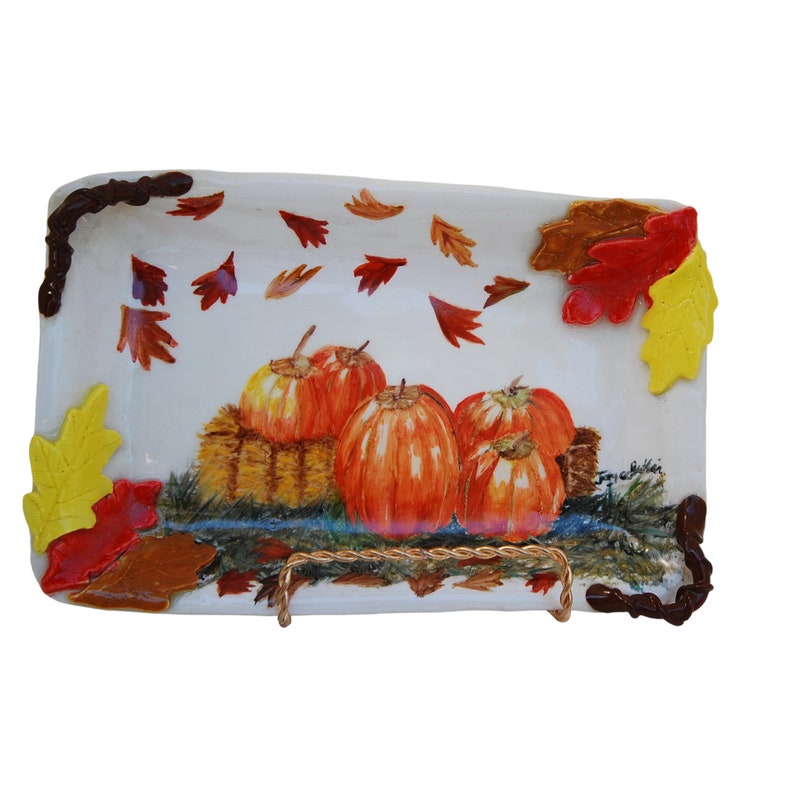 Harvest Serving Tray Handmade Ceramic Tray - Etsy