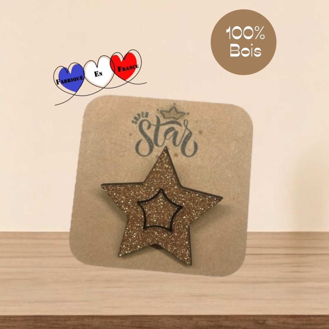 Glittery Wooden Star Pocket Hug. Pocket Hug Pockets Hug Hugging Pocket ...