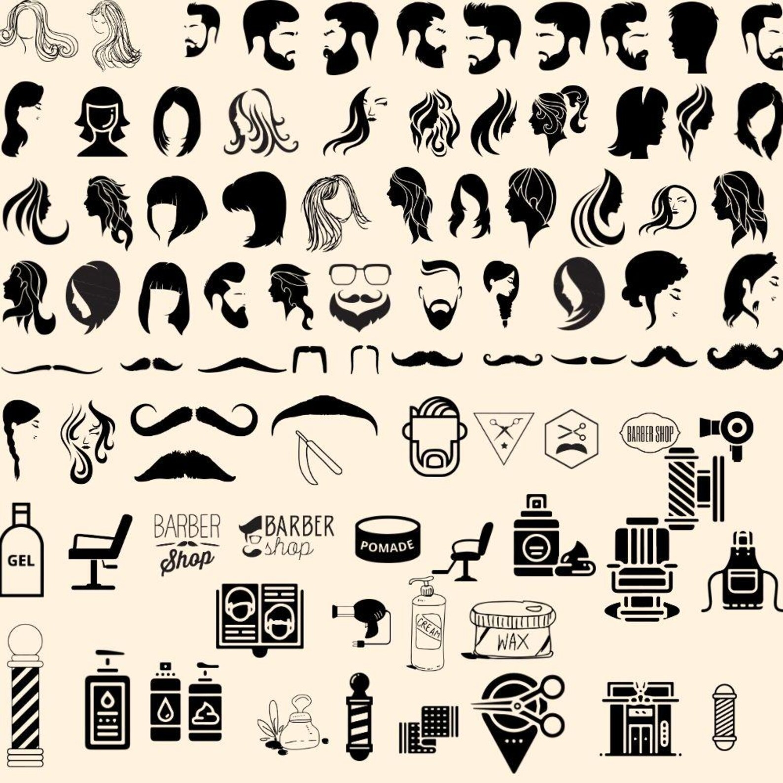 Hair Dresser SVG Hair Stylist Svg, Hairdresser Svg, Eps, Png and Dxf ...