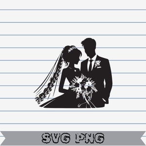 Wedding Heart Svg, Wedding Svg, Bride and Groom Svg,celebration Wedding ...