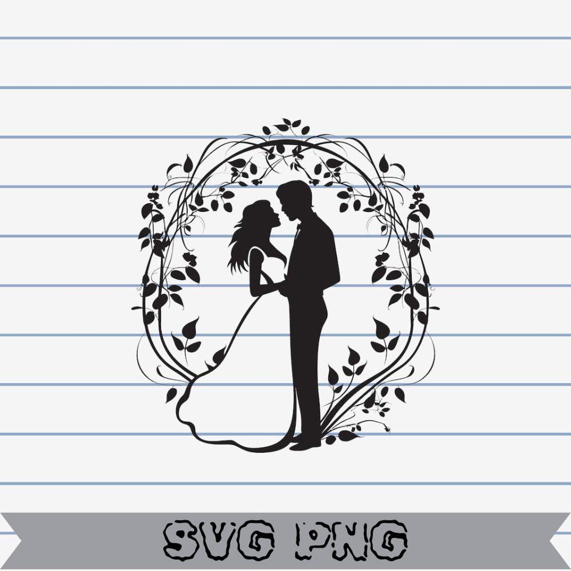 Wedding Heart Svg, Wedding Svg, Bride and Groom Svg,celebration Wedding ...