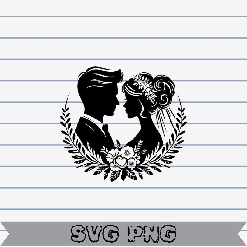 Wedding Heart Svg, Wedding Svg, Bride and Groom Svg,celebration Wedding ...