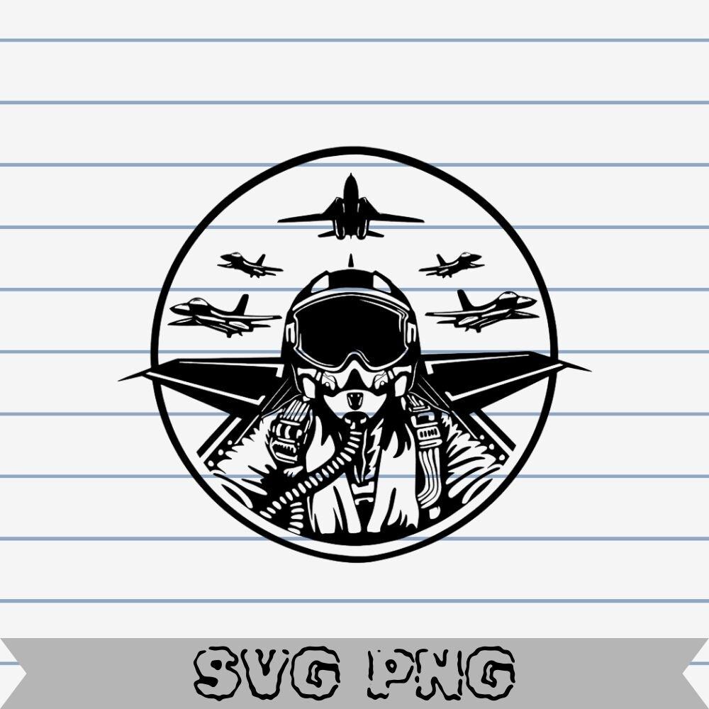 Fighter Pilot Vector Cut File, Air Force Clipart, Fighter Pilot Svg,png ...