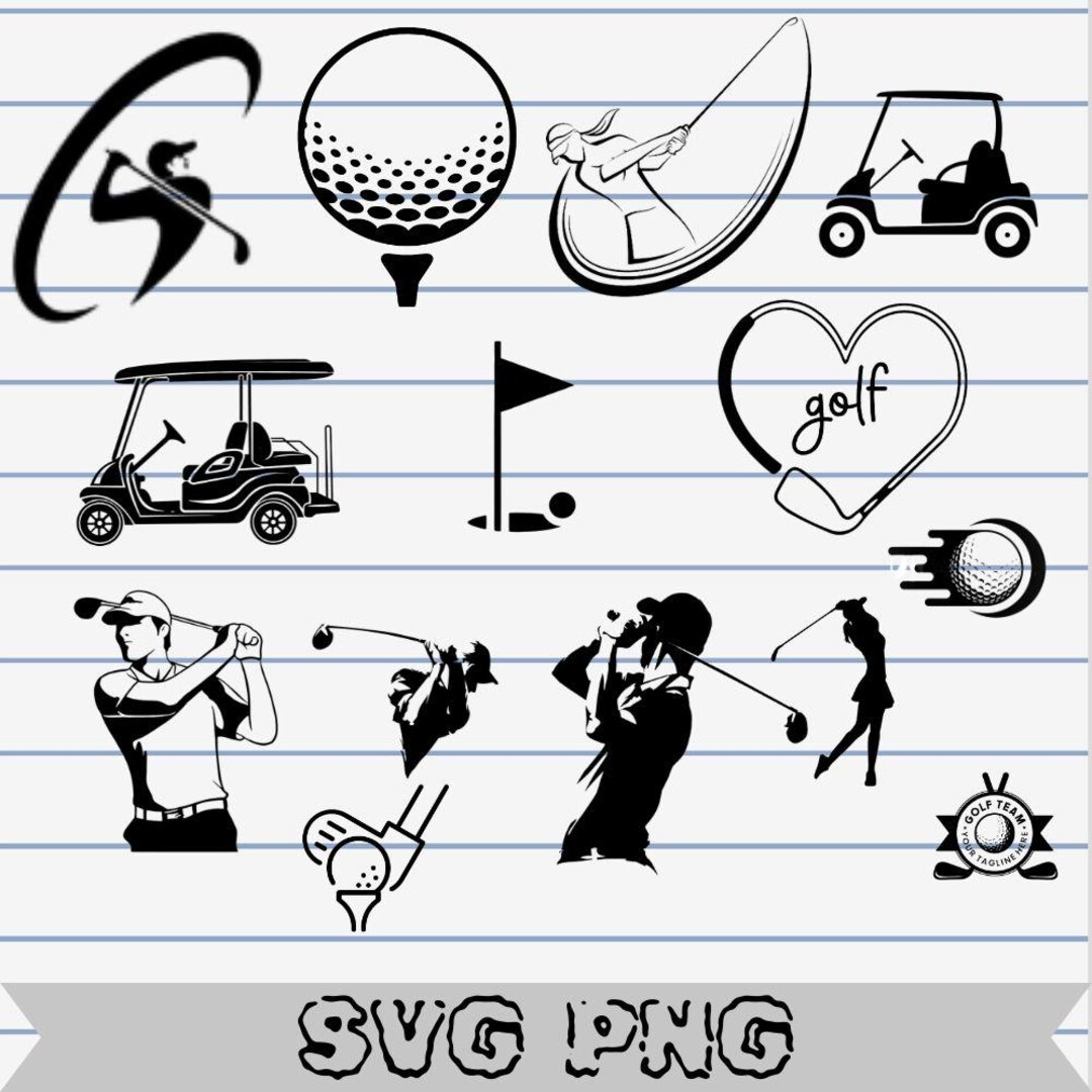 14 Golf SVG Bundle, Golfing SVG Bundle, Golfer SVG, Golf Ball Svg, Golf ...