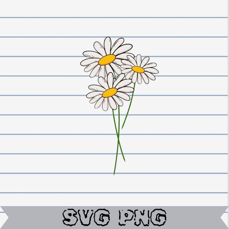 Daisy Png Svg Design - Etsy