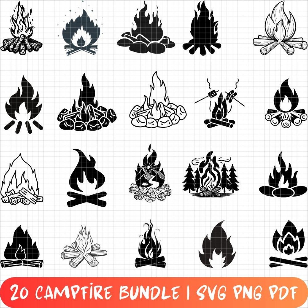 Campfire SVG Bundle, Campfire Svg, Campfire Png, Camp Fire Svg Png ...