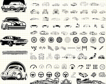 Car Svg Bundle, Car Vector Svg, Sports Car Svg, Classic Car Vector ...