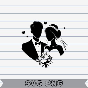 Wedding Heart Svg, Wedding Svg, Bride and Groom Svg,celebration Wedding ...