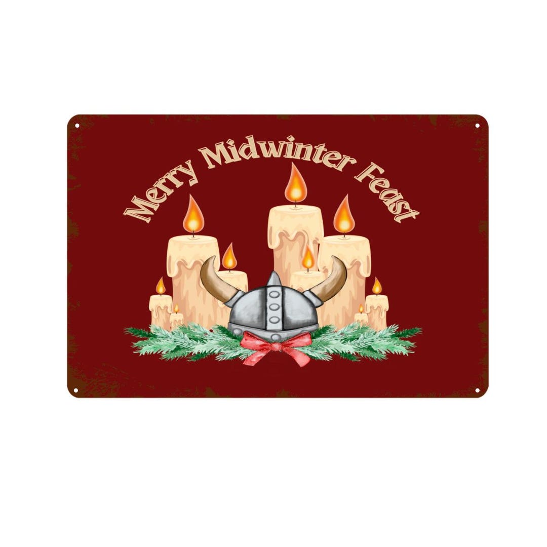 Merry Midwinter Feast Viking Wall Sign - Etsy