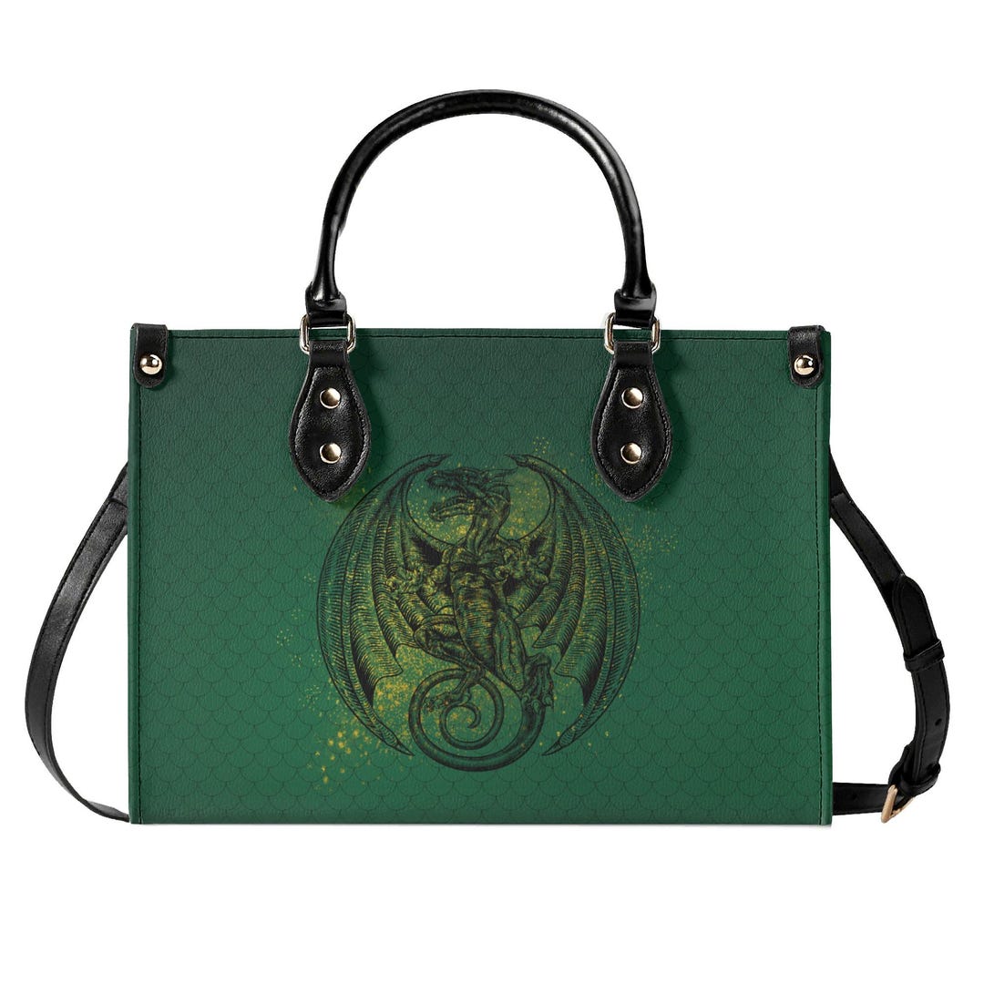 Dragon Scale Emerald Green Handbag | Women’s Tote | Gothic Purse ...