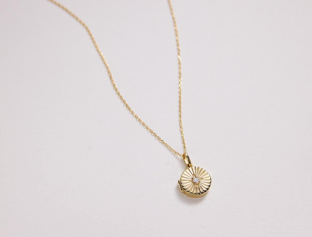 North Star Locket Necklace • Locket Star • Picture Locket Necklace ...