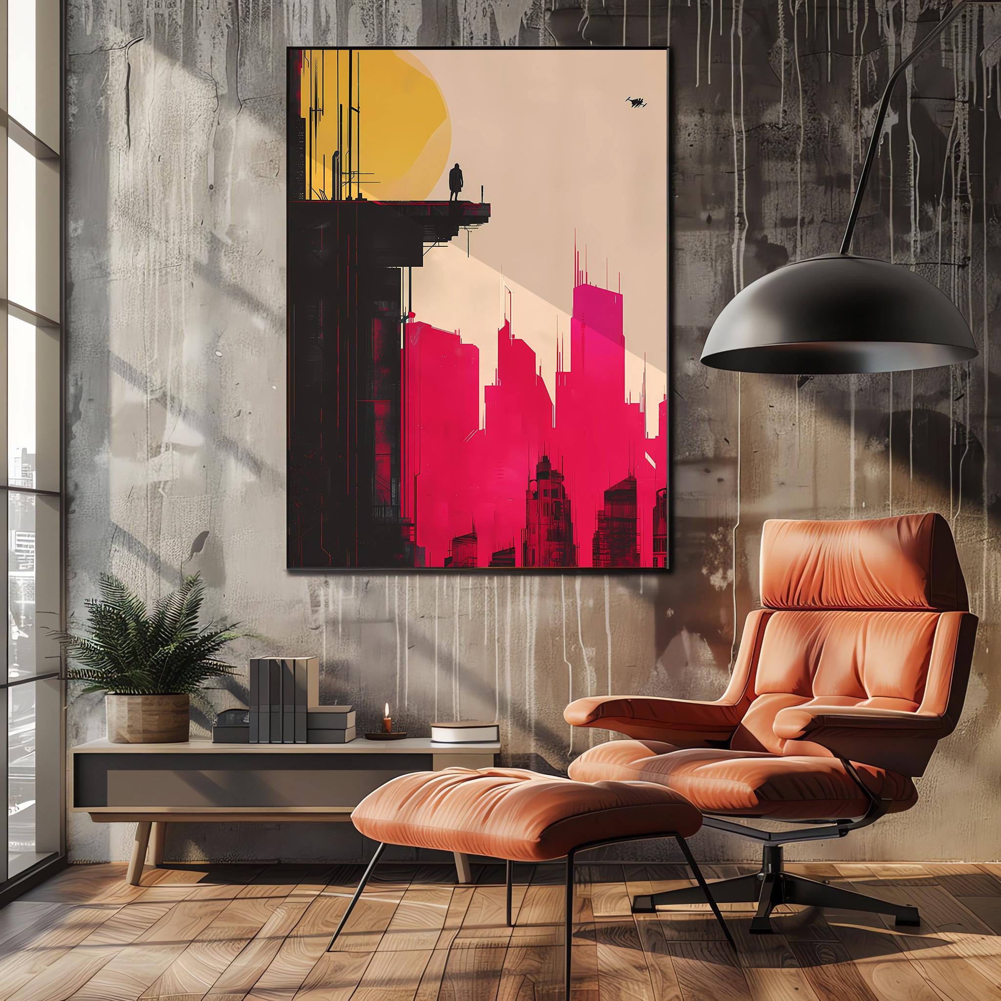 Sci-fi Cyberpunk Art Print Minimalist Futuristic Cityscape Dystopian ... Sci-fi Cyberpunk Art Print Minimalist Futuristic Cityscape Dystopian ...