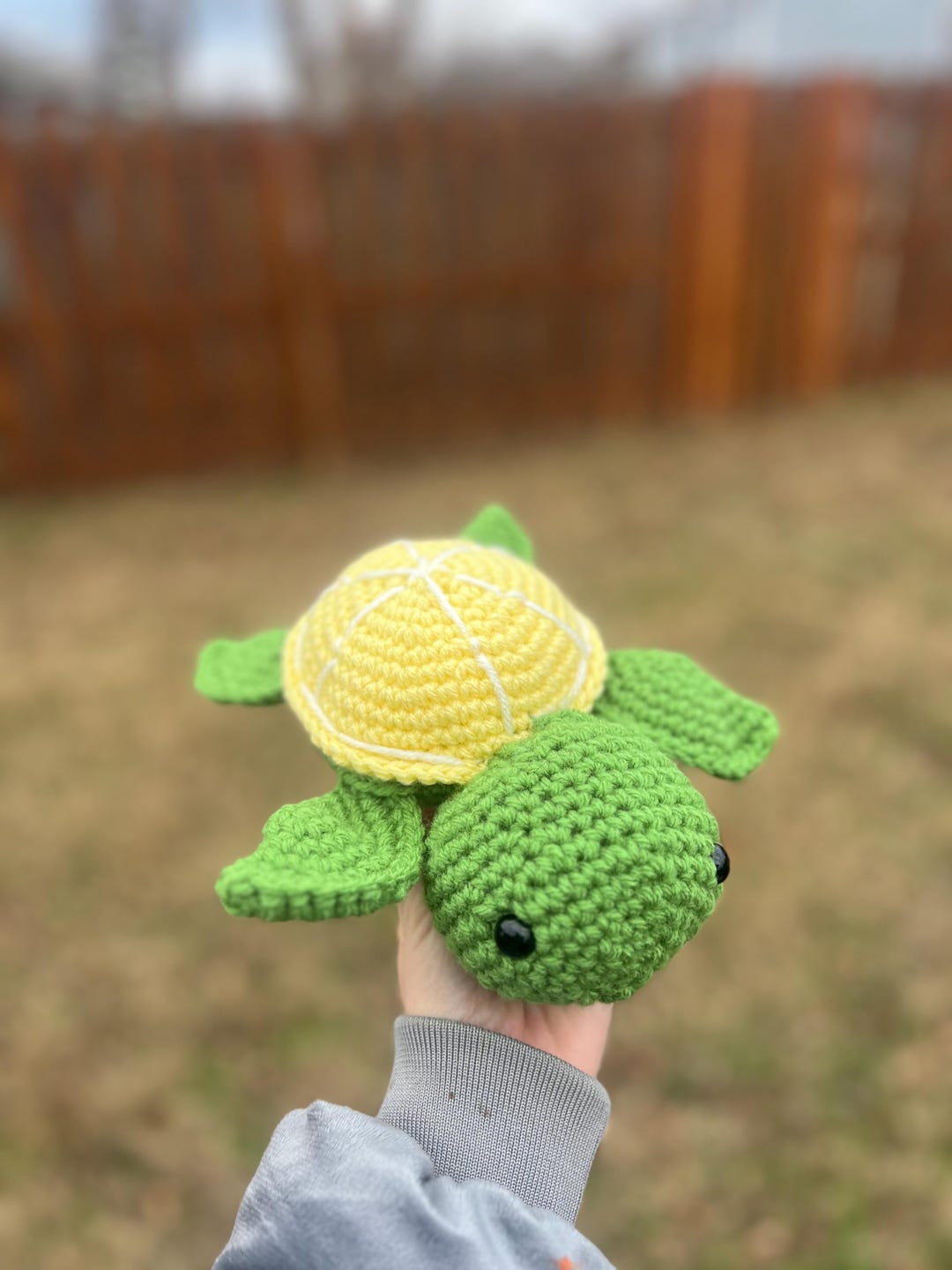 Crochet Lemon Turtle - Etsy