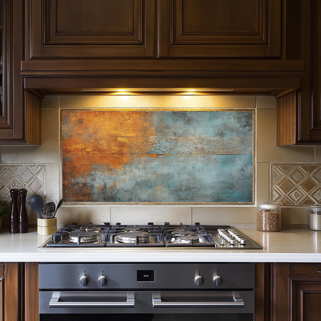 Vintage Tempered Glass Kitchen Backsplash Tile,stove Backsplash for ...