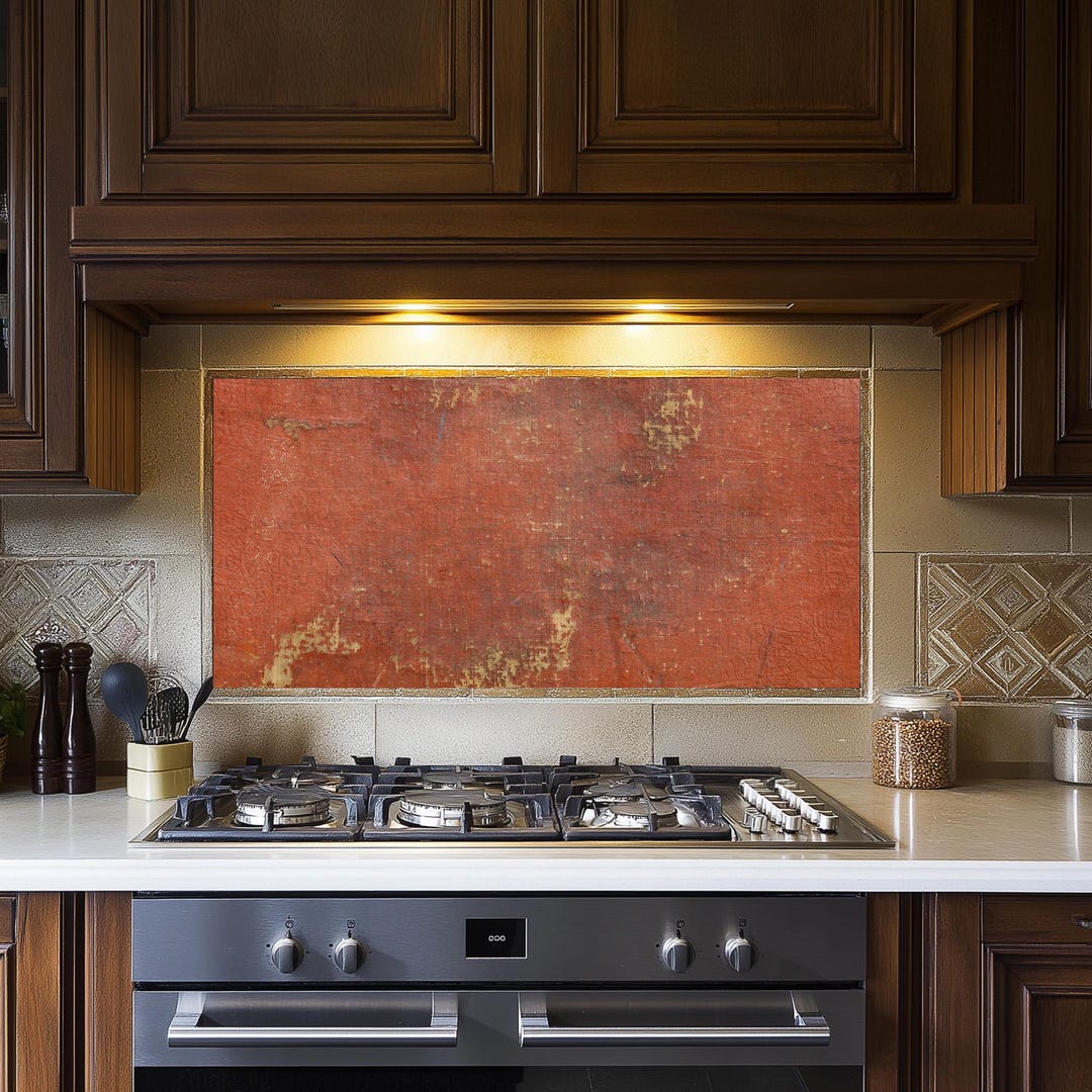 Vintage Tempered Glass Kitchen Backsplash Tile,stove Backsplash for ...