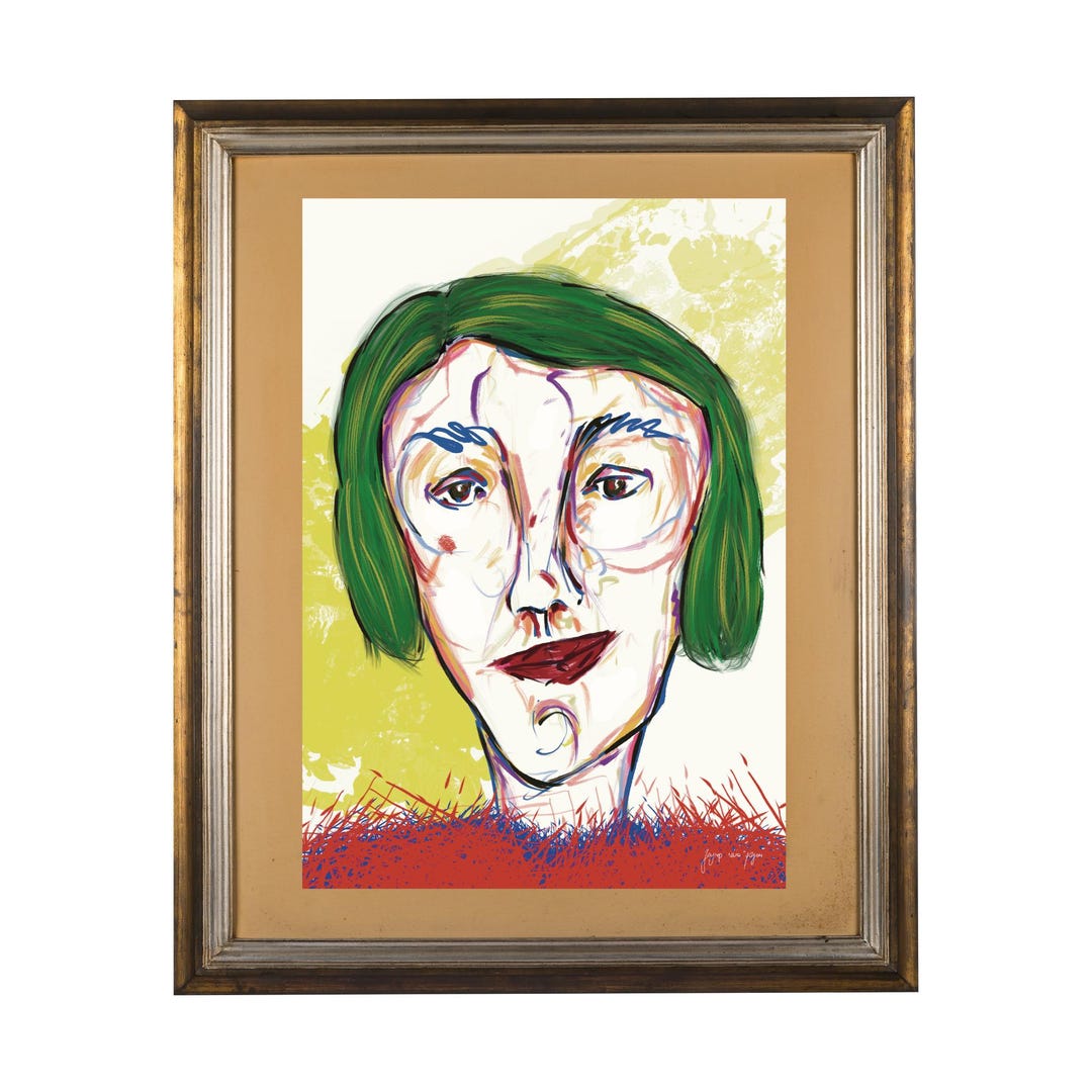Abstract Face Art Print, Bold Color Portrait (digital Download) - Etsy