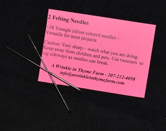 5 Felting Needles Triangular Tips - Etsy