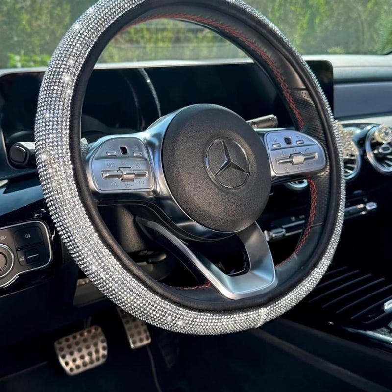 Crystal Stone Steering Wheel Cover - Etsy