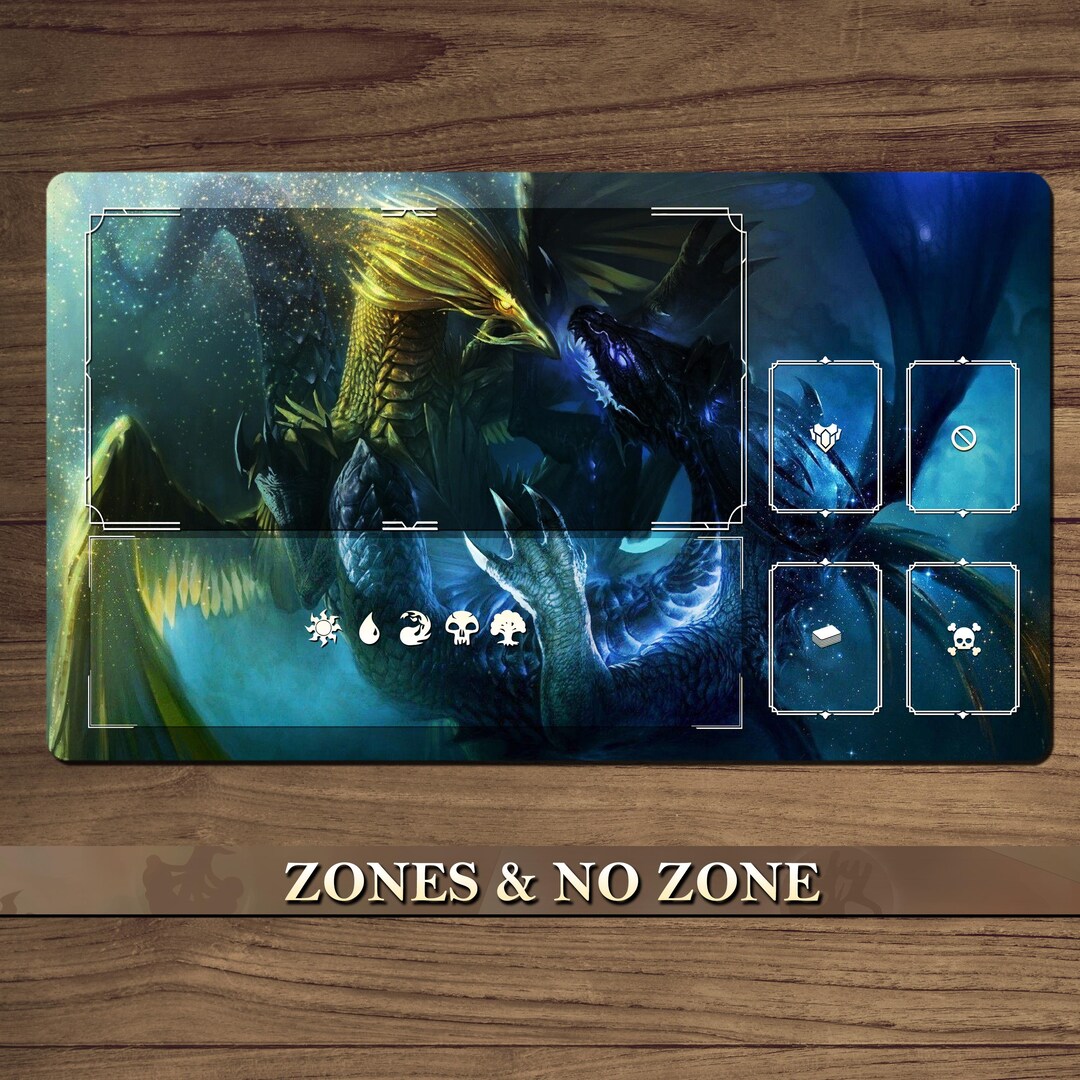 Playmat MTG - Fantasy Dragons 24 X 14 (600 X 350 Mm) - Etsy