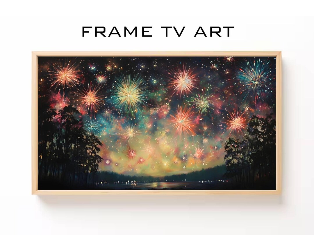 New Year’s Eve Frame TV Art 4K | Samsung Frame TV Art Fireworks, NYE ...