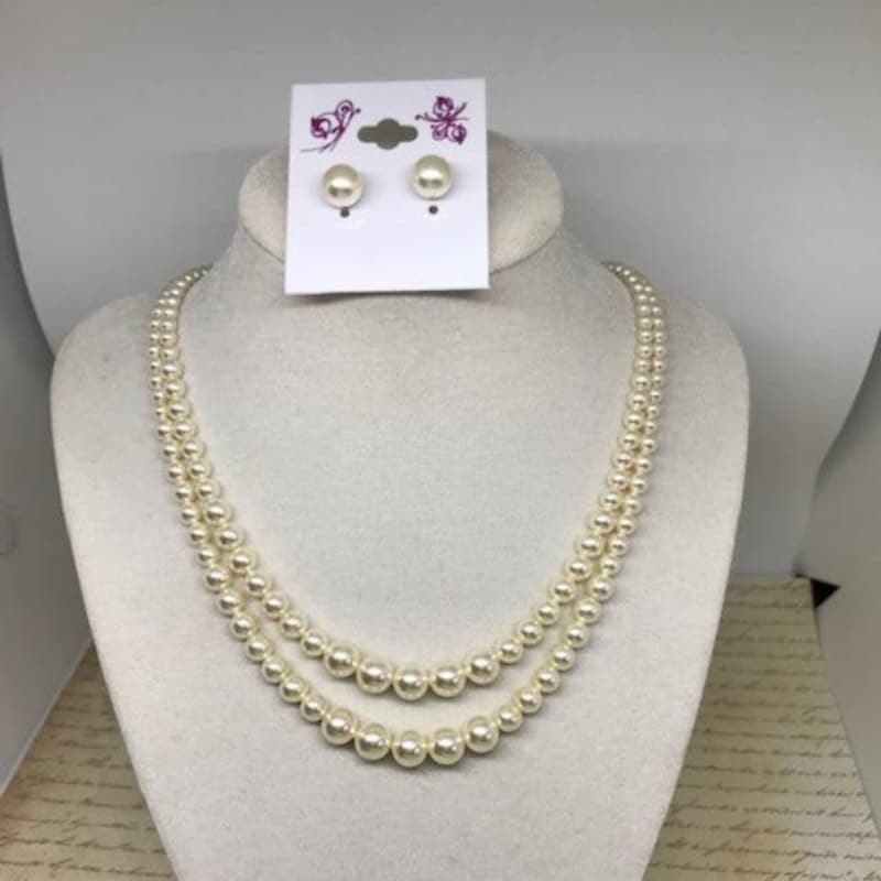 Victorian Style Pearl Set - Etsy