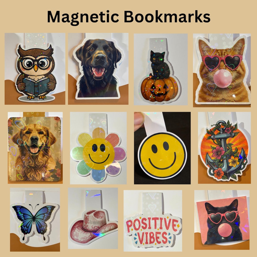 Magnetic Bookmarks, Party Favors, Gifts, Graduation - Etsy