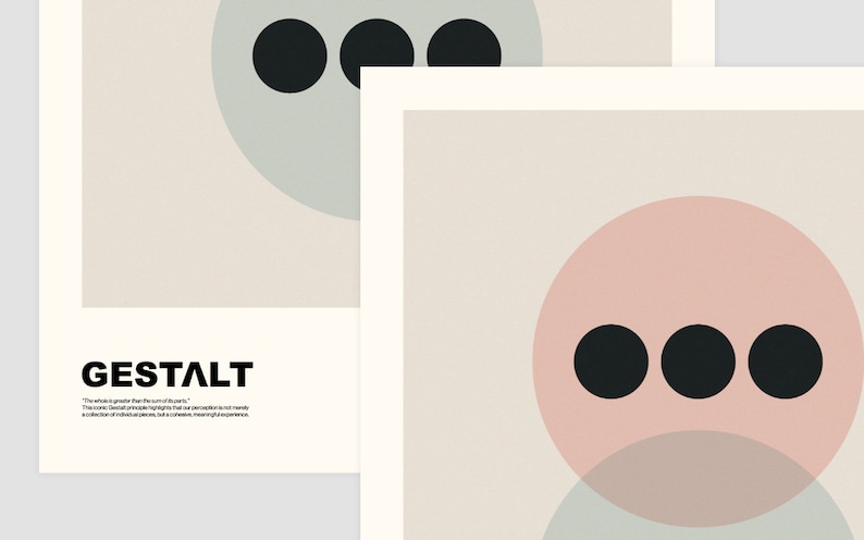 Gestalt Poster Law of Common Region Poster Optical Illusion, Optical ...