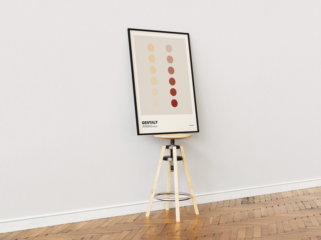 Gestalt Poster Law of Continuity Poster Optical Illusion, Optical ...