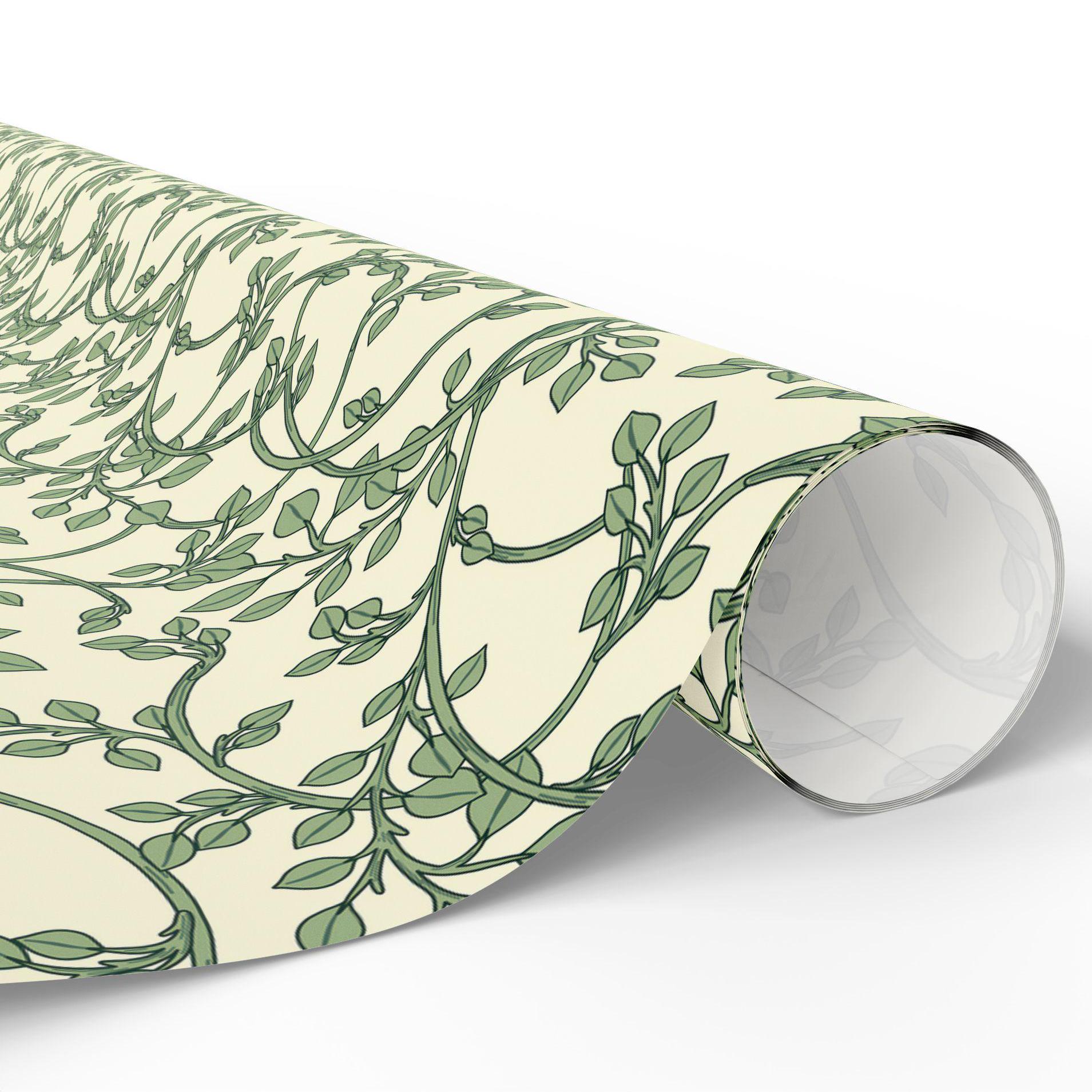 Ivy Vine Wrapping Papers, Holiday Gift Wrapping Sheet, Wedding Wrapping ...
