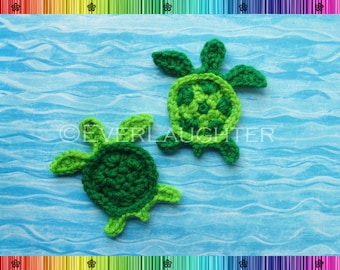 Crochet Turtle Applique | Etsy