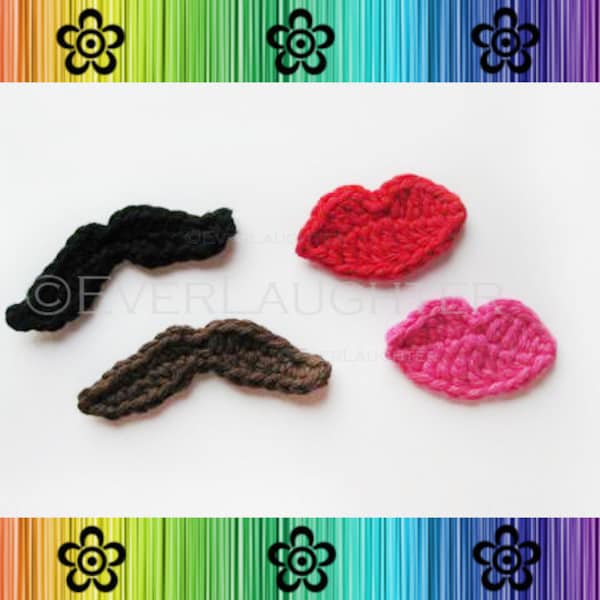 Mustache and Lips - Etsy