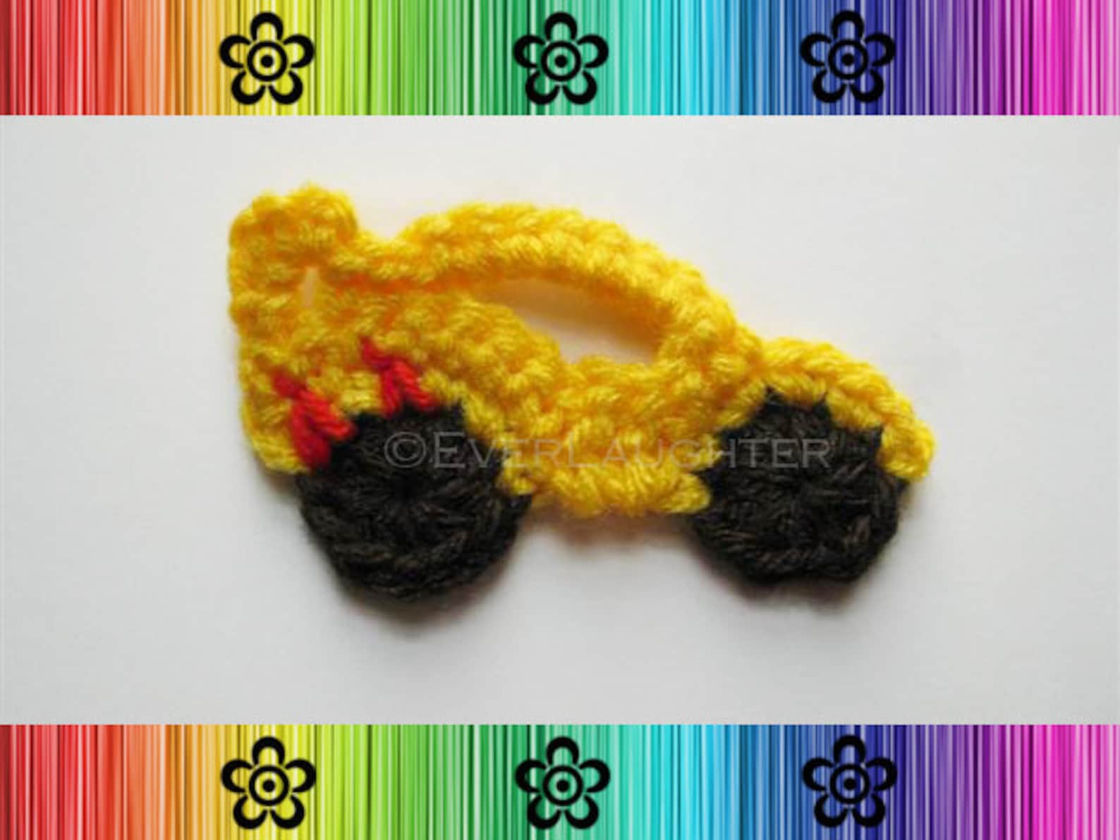 Race Car Applique - CROCHET PATTERN - Etsy