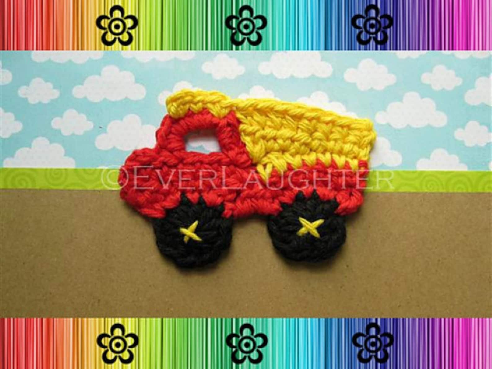 Truck Dump Truck Tow Truck Applique CROCHET PATTERN - Etsy